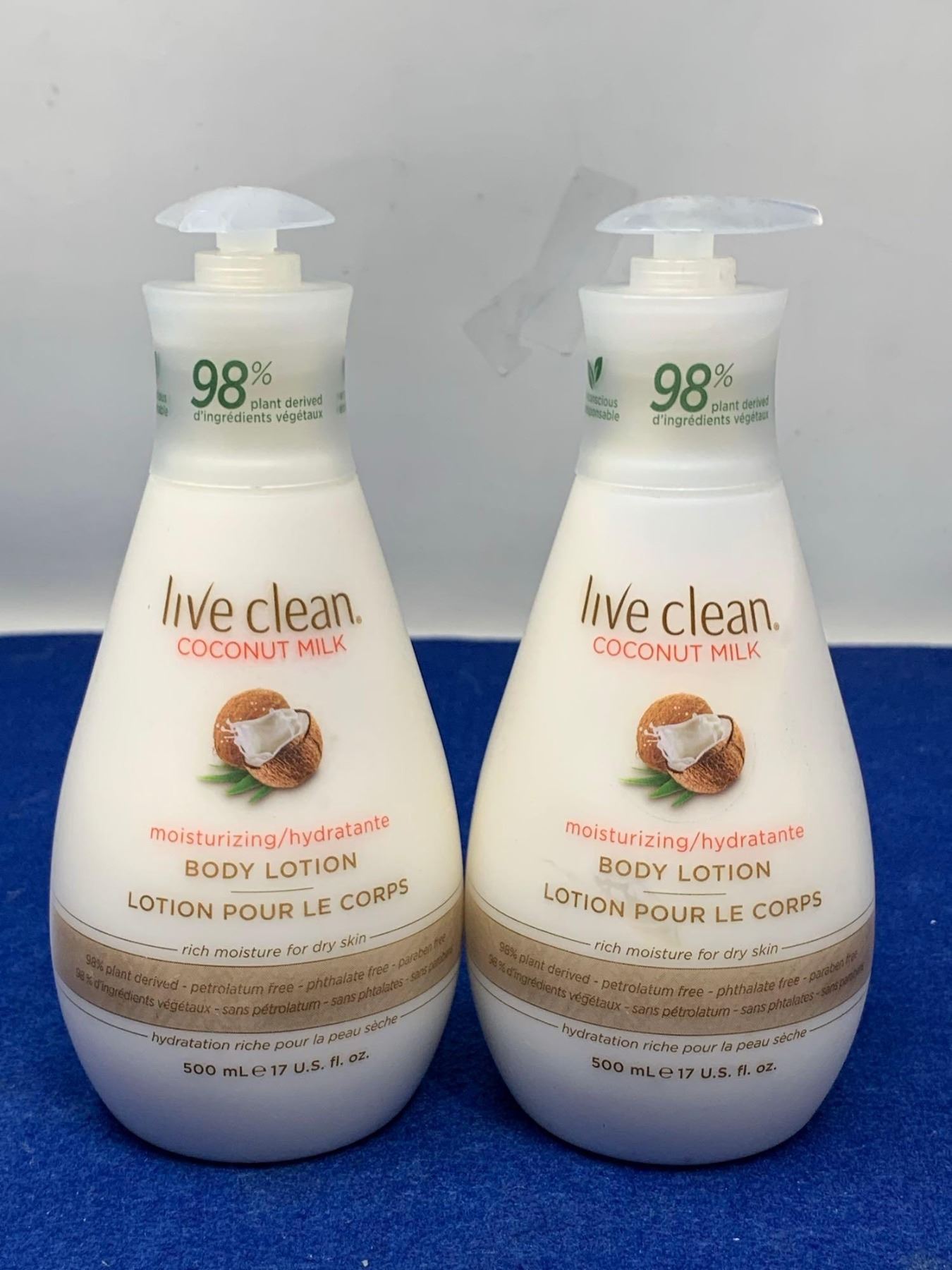 Live Clean Body Lotion-Coconut Milk (2 x 500ml)
