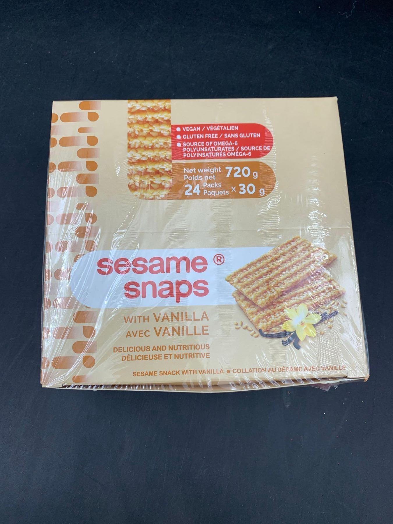 Sesame Snaps with Vanilla (24 x 30g)