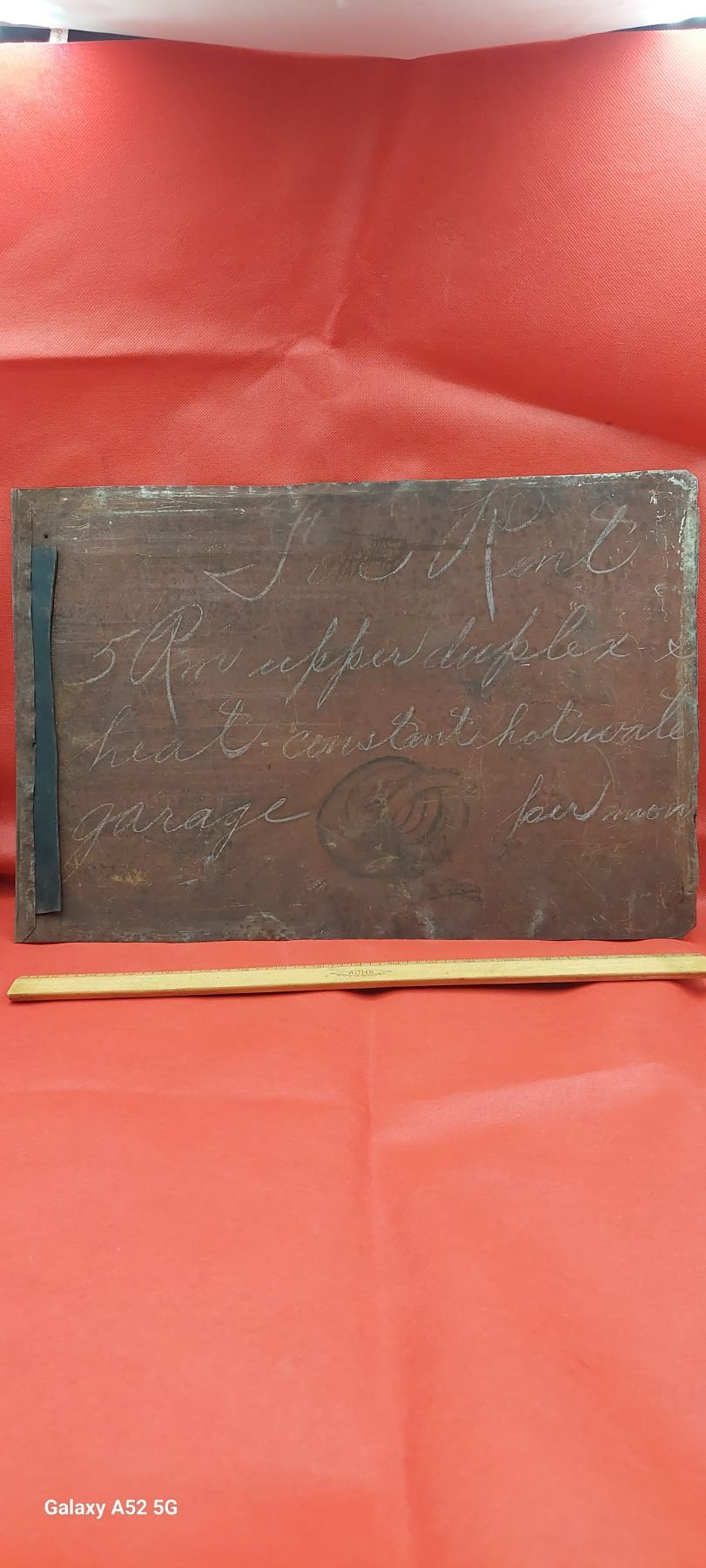 Vintage Crimson Coach chalkboard sign. Killer graphics, 19"x13"