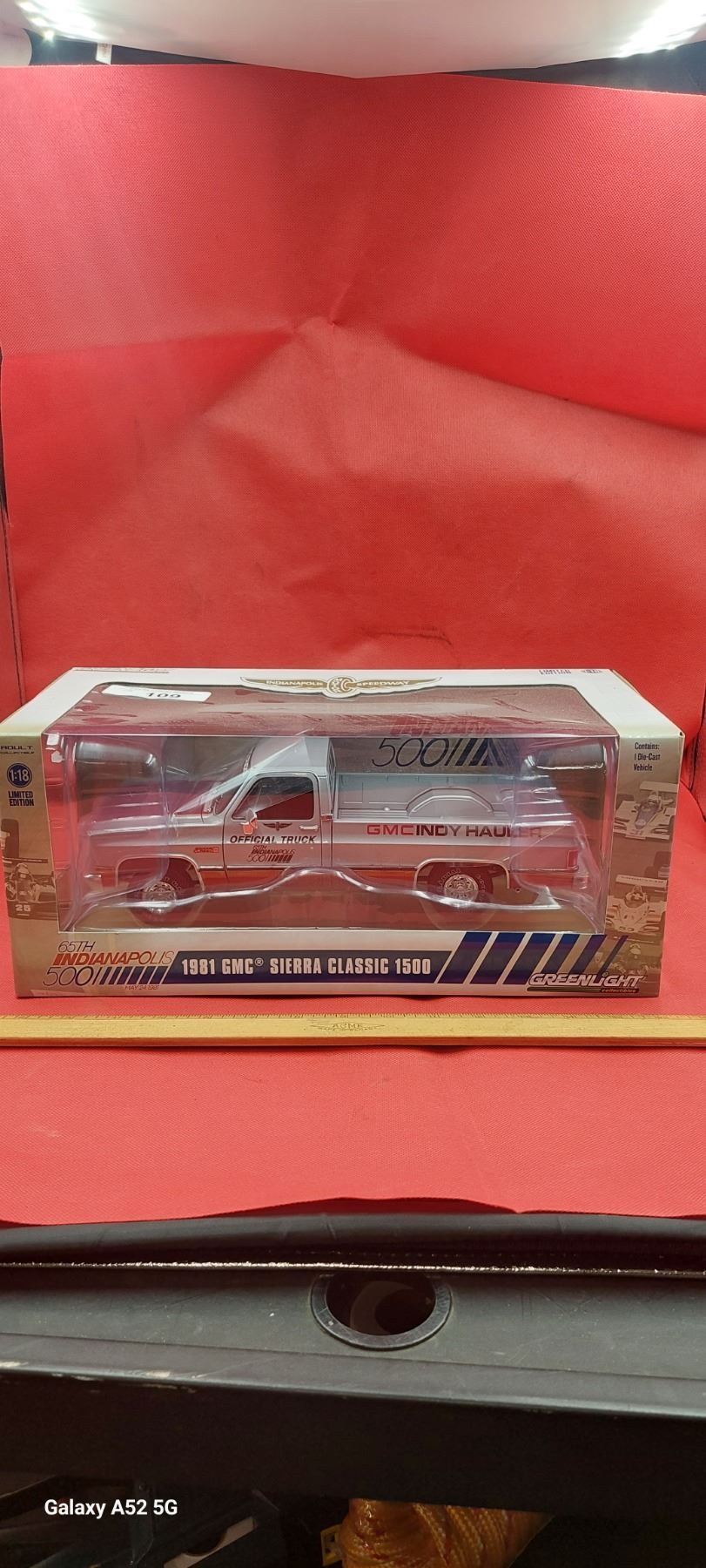 1:18 1981 GMC Sierra die cast square body, Indy Hauler 65th Indy 500