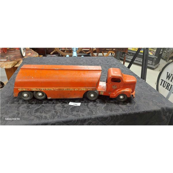 Vintage Minnitoy Tanker truck with trailer, Imperial Oil Esso