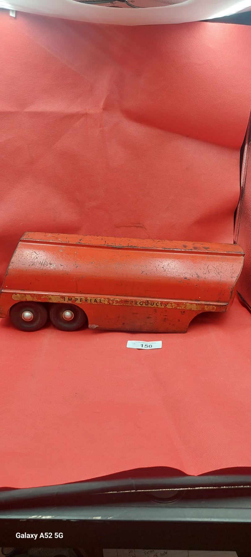 Vintage Minnitoy Tanker truck with trailer, Imperial Oil Esso