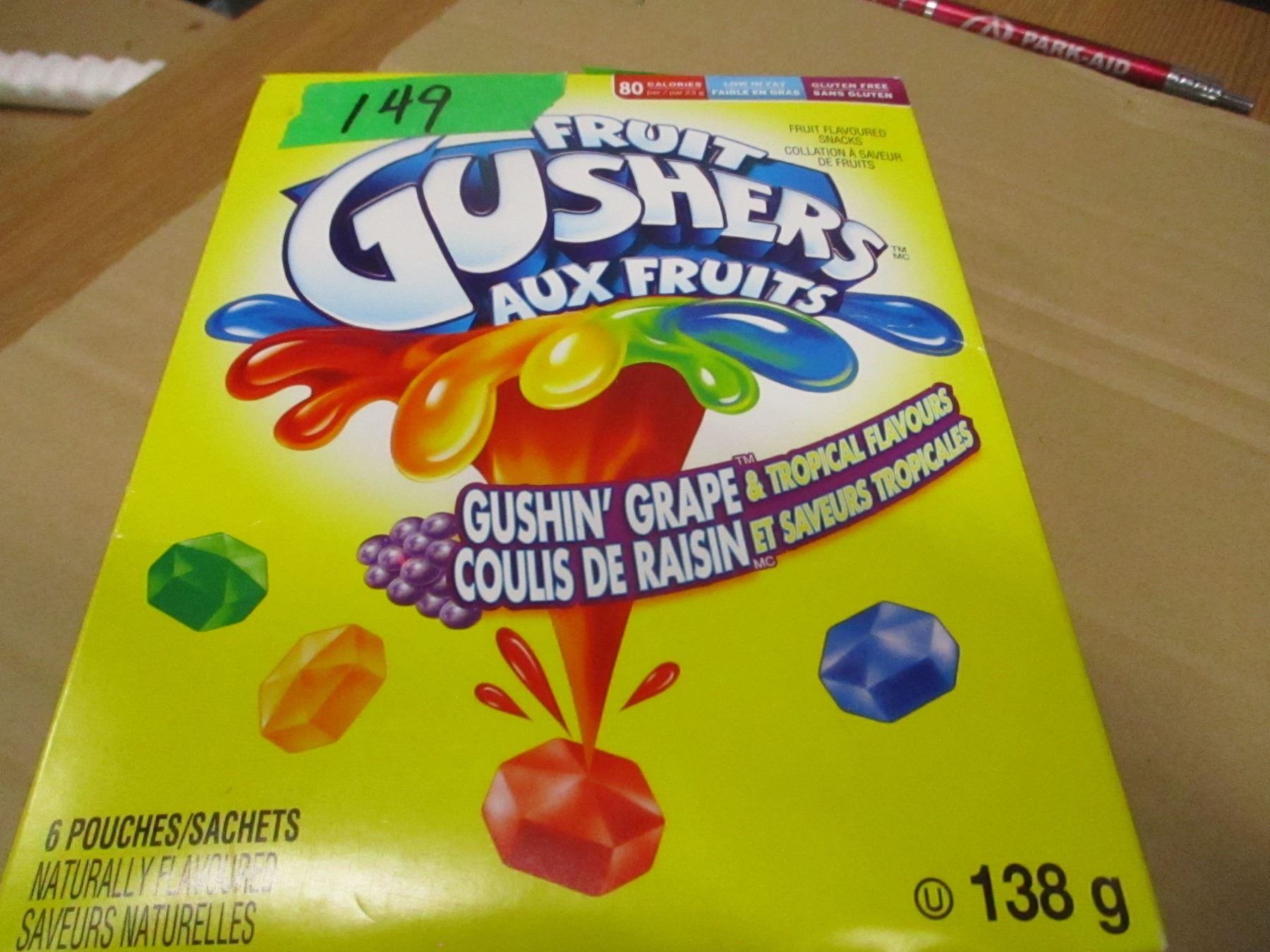 SHELF PULLS (AS IS): FRUIT GUSHERS (138G) - BOX