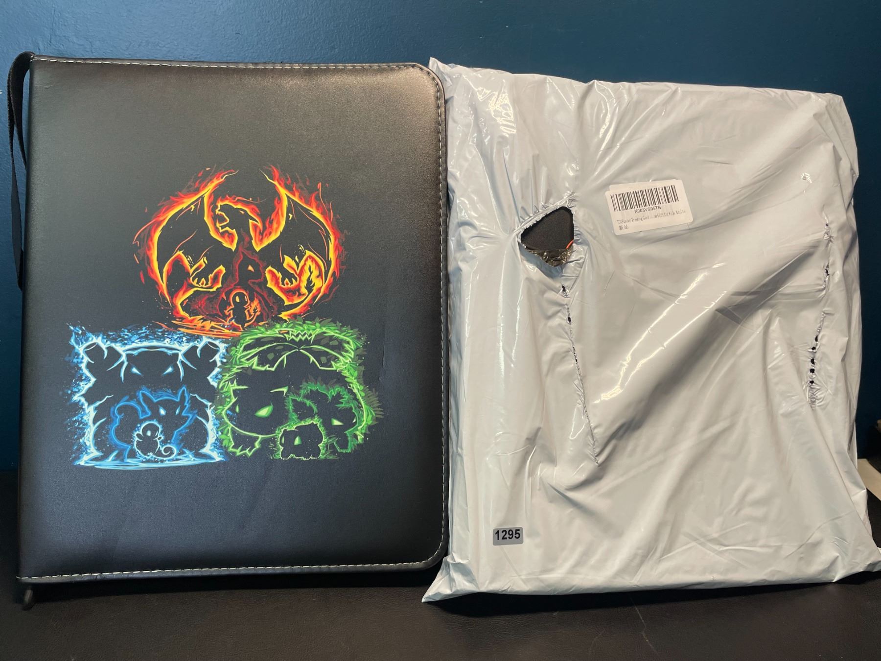 Lot of 2 Leather Pokemon Premium Card Binders - Holds 900 Cards per ...