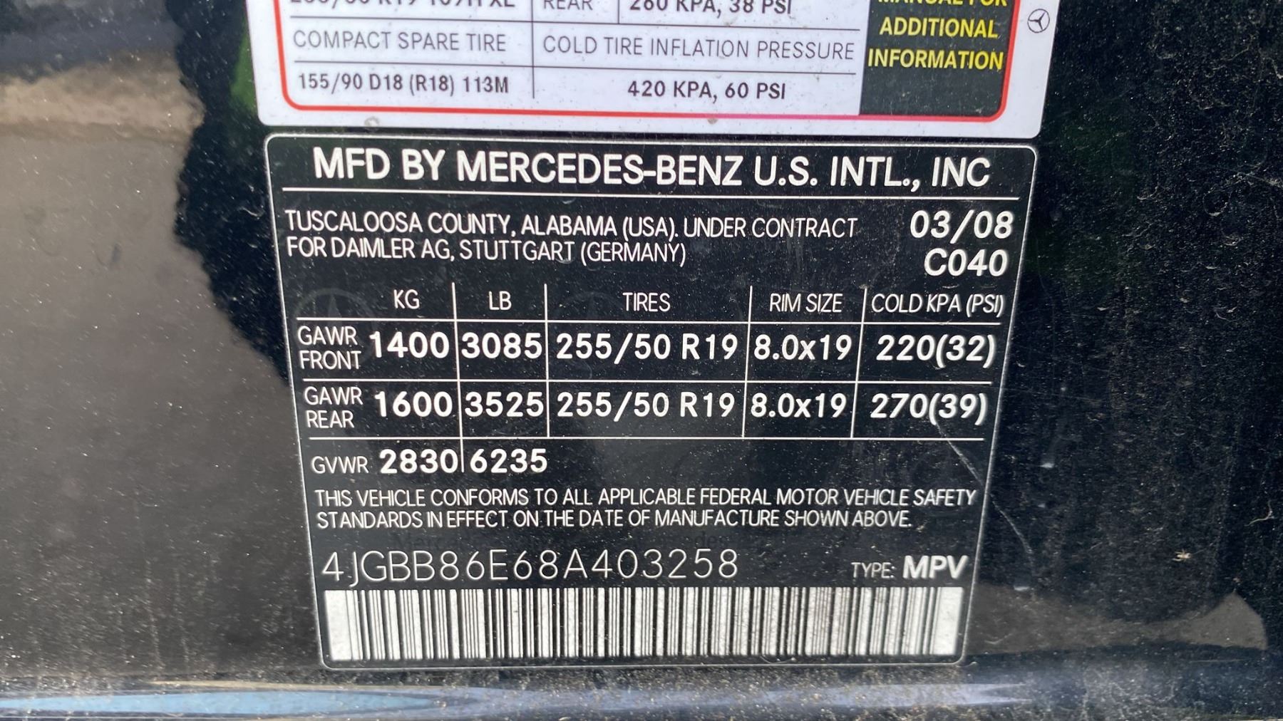 2008 Mercedes-Benz M-Class