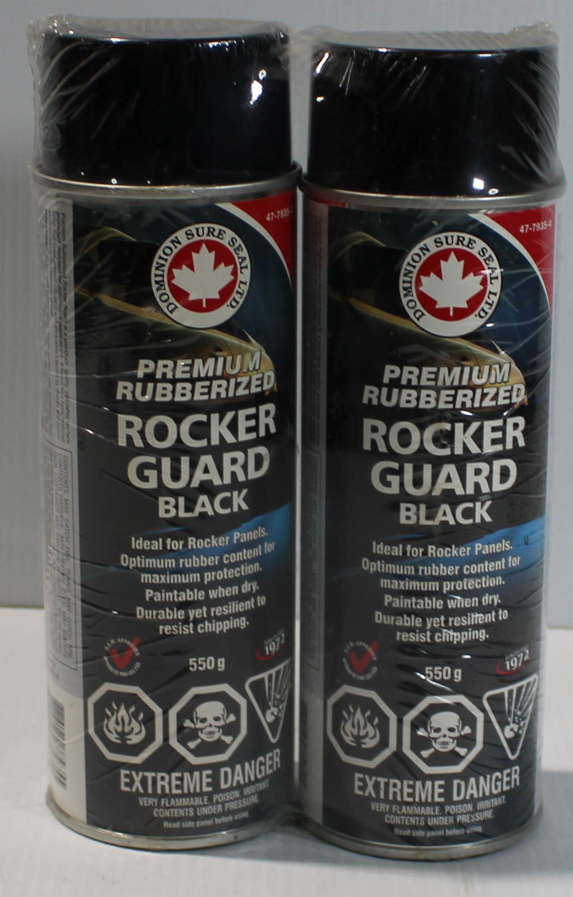 2 PREMIUM RUBBERIZED ROCKER GUARD 550G EA.