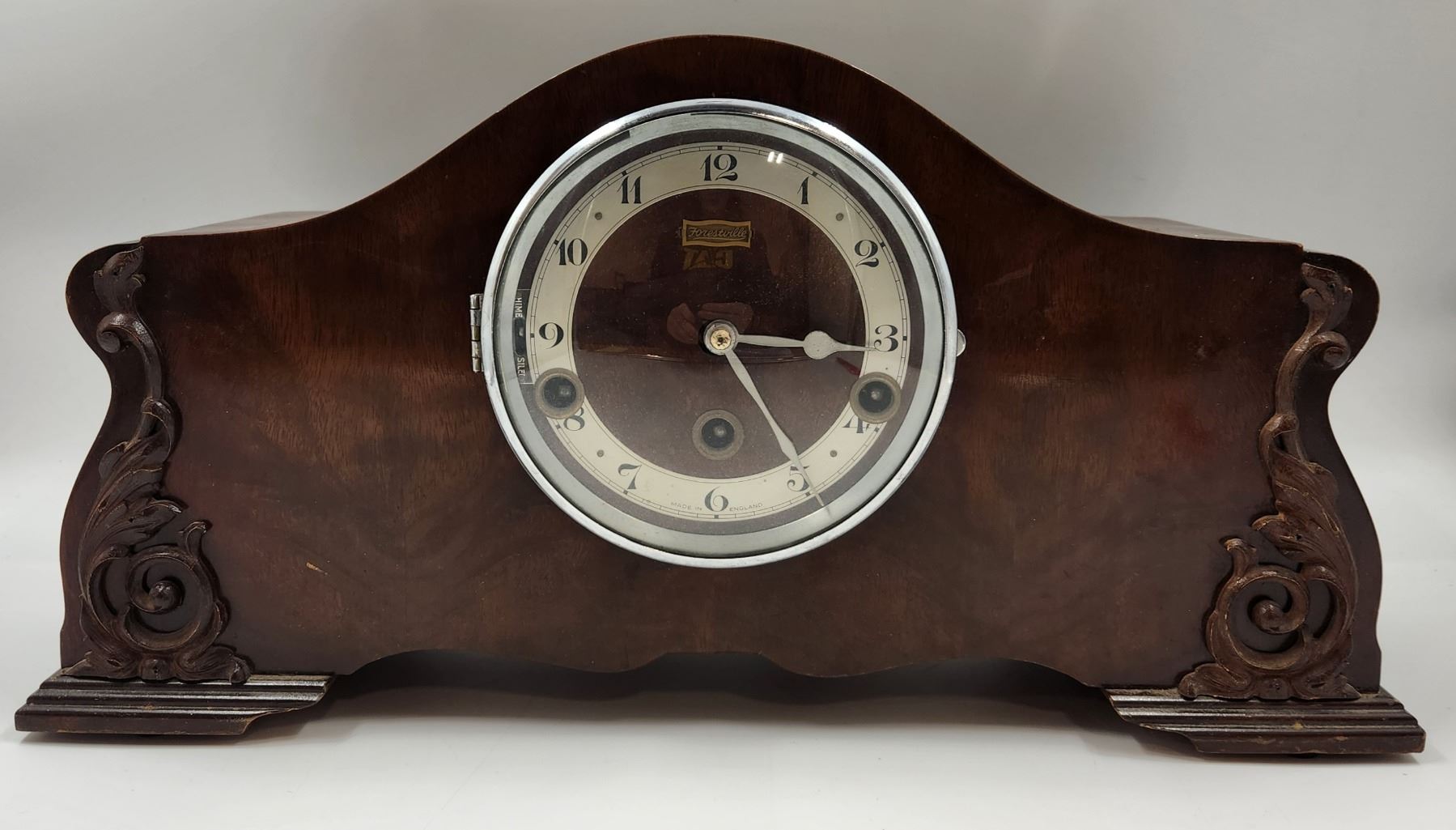 Ornate Antique 8 Day Forestville Mantle Clock