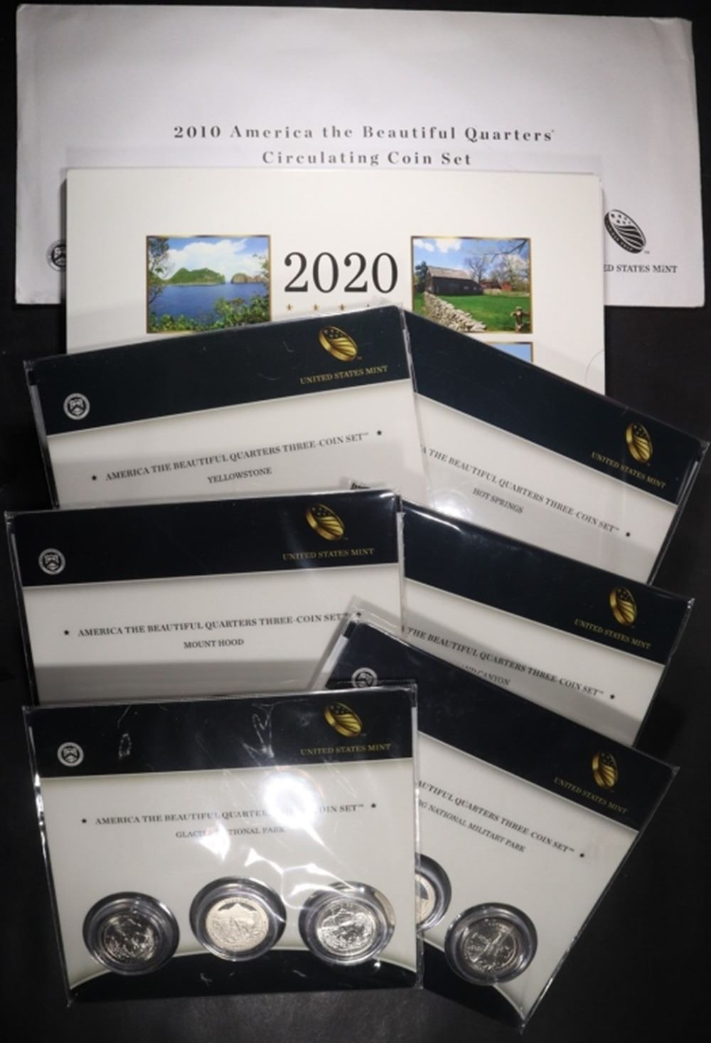 COLLECTORS LOT AMERICA THE BEAUTIFUL QUARTERS SETS