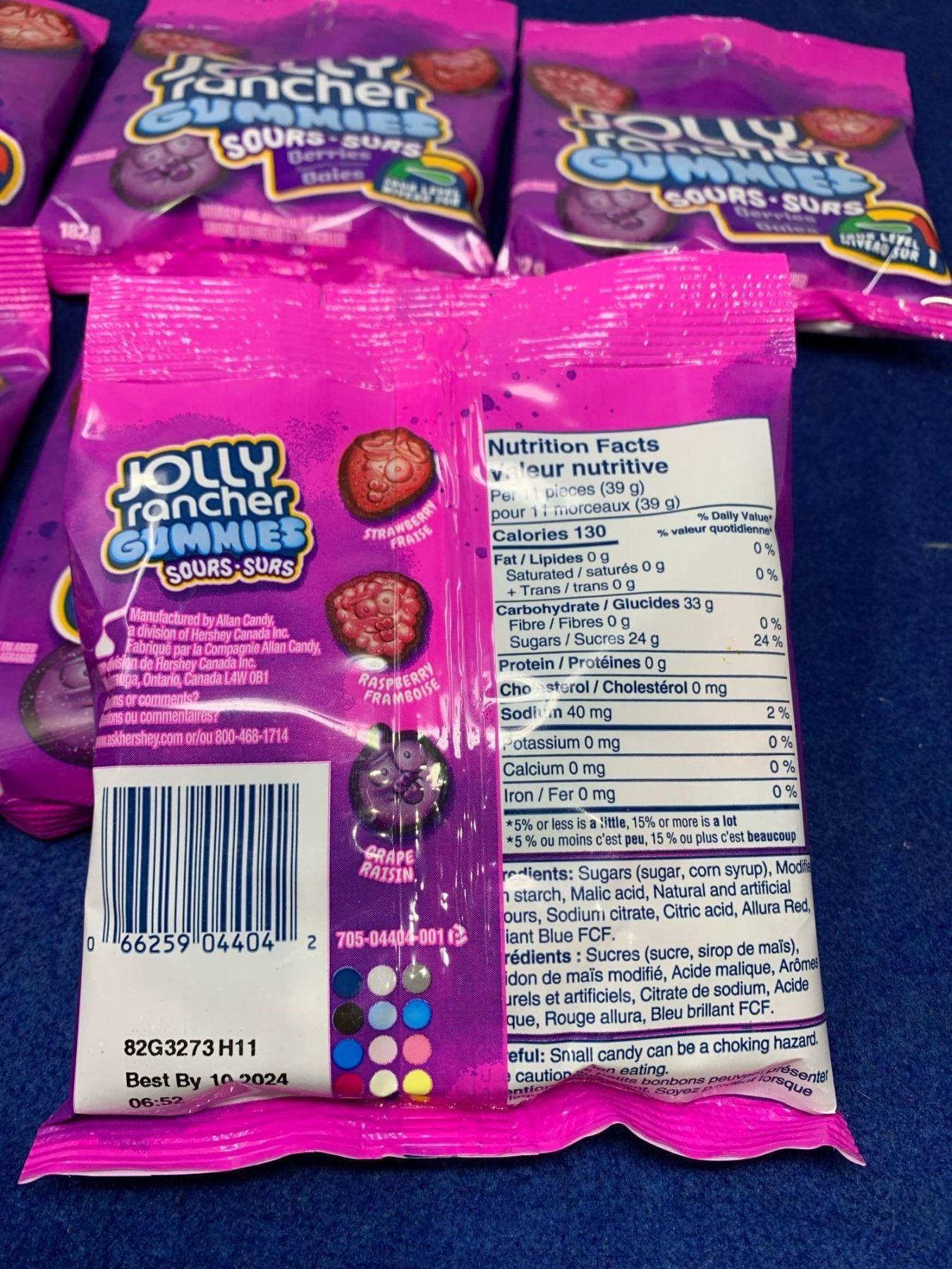 Jolly Ranchers Gummies Sours (6 x 182g)