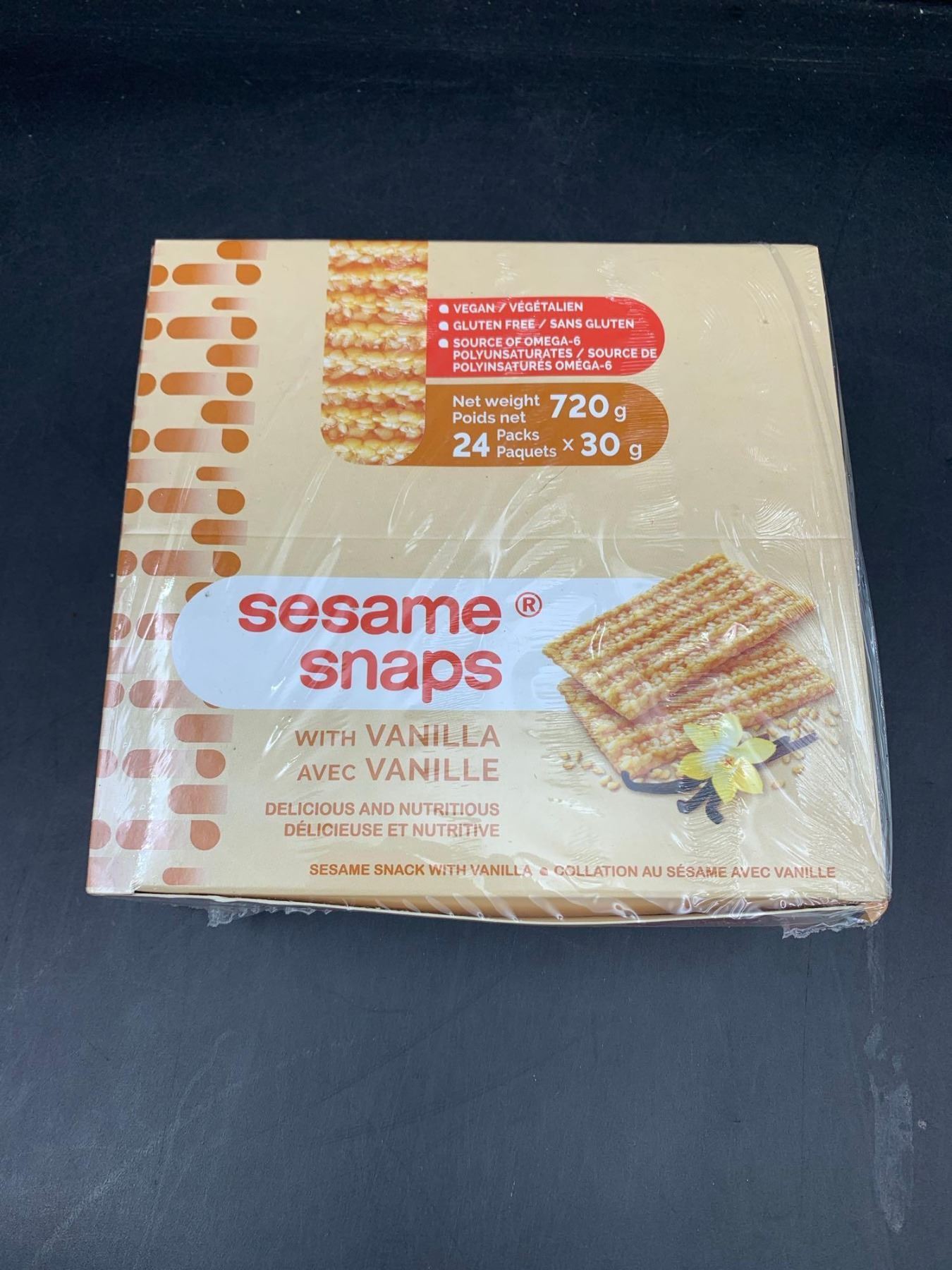 Sesame Snaps with Vanilla (24 x 30g)