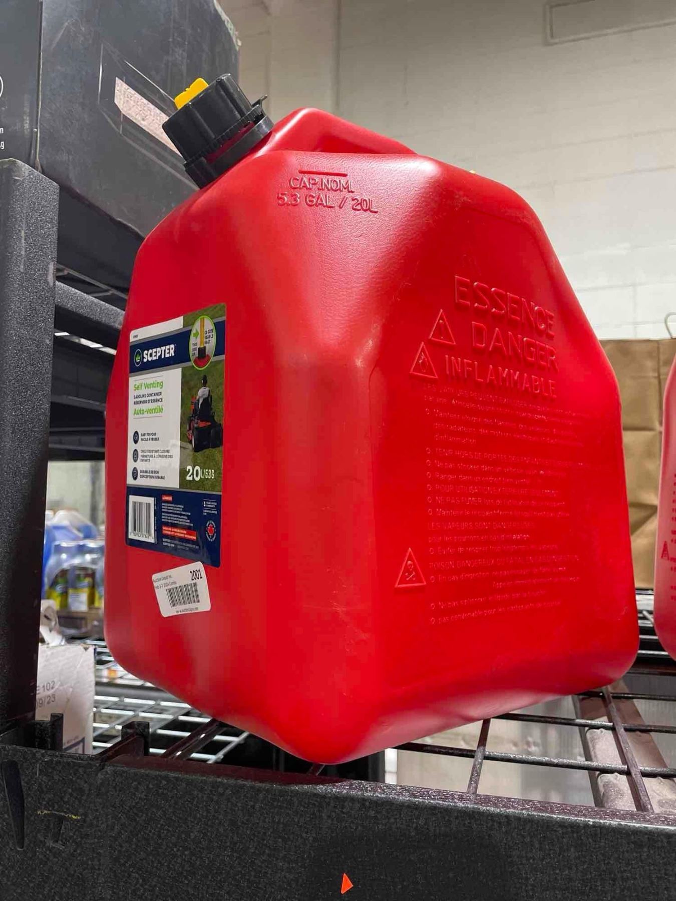 Scepter 20 L Self Venting Gasoline Container