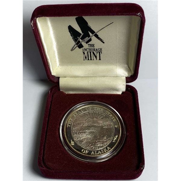 Rare Vintage Toned Alaska Mint 1991 "The Seal Of The State Of Alaska ...