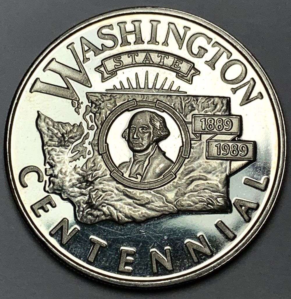 Washington State Centennial Alki "Territory Of Washington" Proof 1 ozt ...