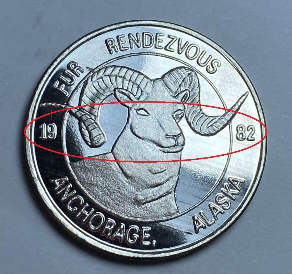 Extremely Rare Vintage 1982 Alaska Mint "Fur Rendezvous" Proof 1 ozt ...
