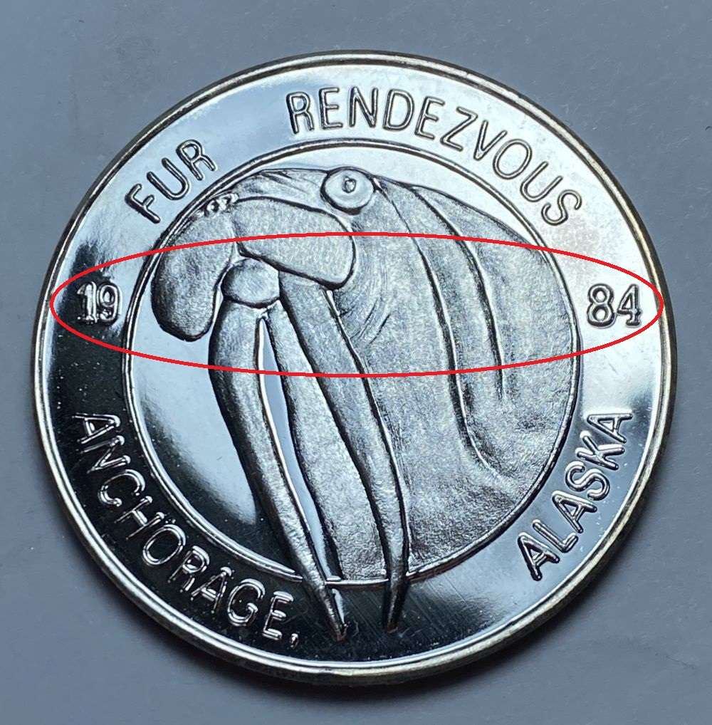 Extremely Rare Vintage 1984 Alaska Mint "Fur Rendezvous" Proof 1 ozt ...