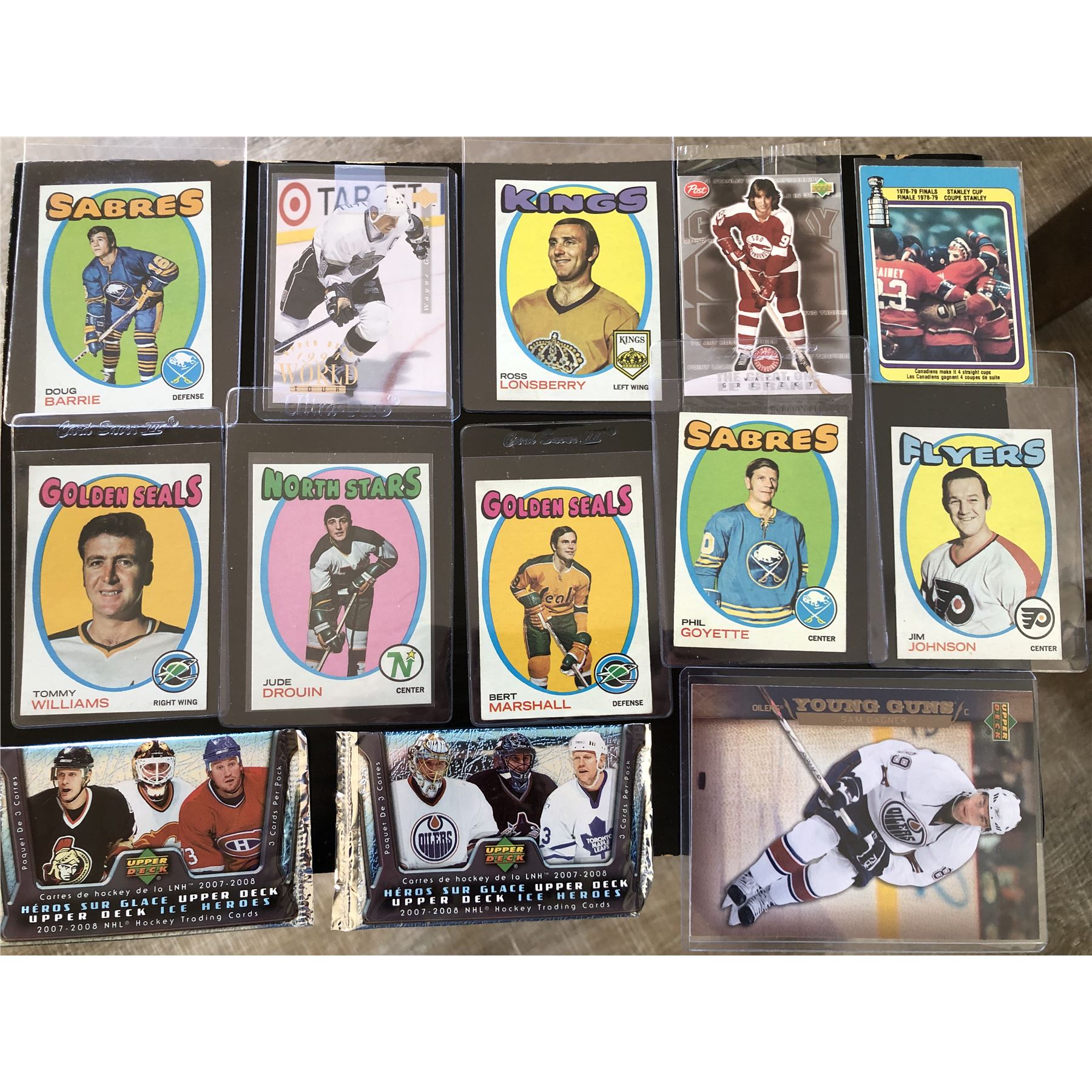 2 McDonald's packs, oversize Sam Gagner, Post Wayne Gretzky, Kings ...