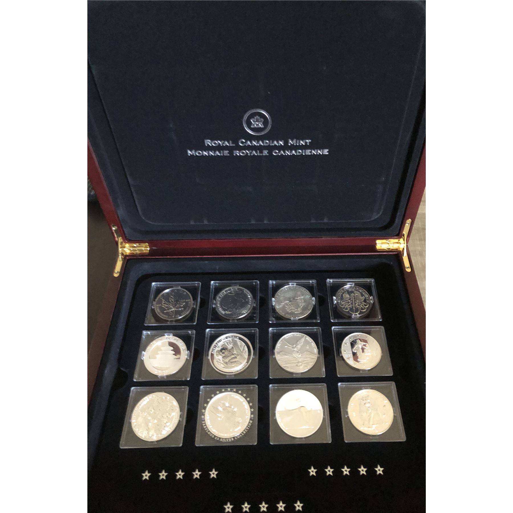 15 Limited Edition 1oz Pure Silver Coins of the World in Beautiful ...