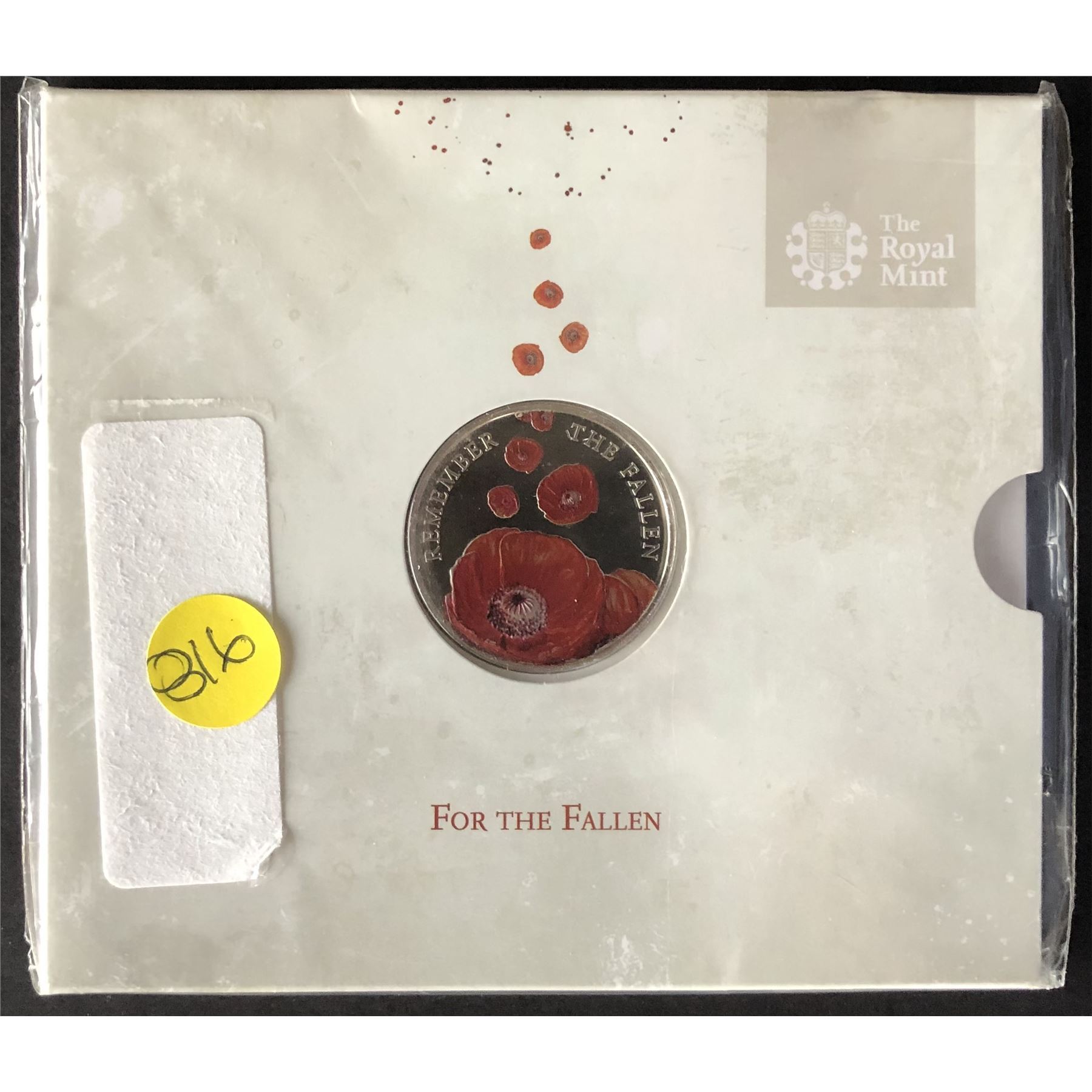 2014 U.K. 5 Pound "For the Fallen" Coin