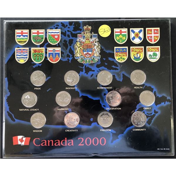 Canada 2000 Special Edition 25 cent Set