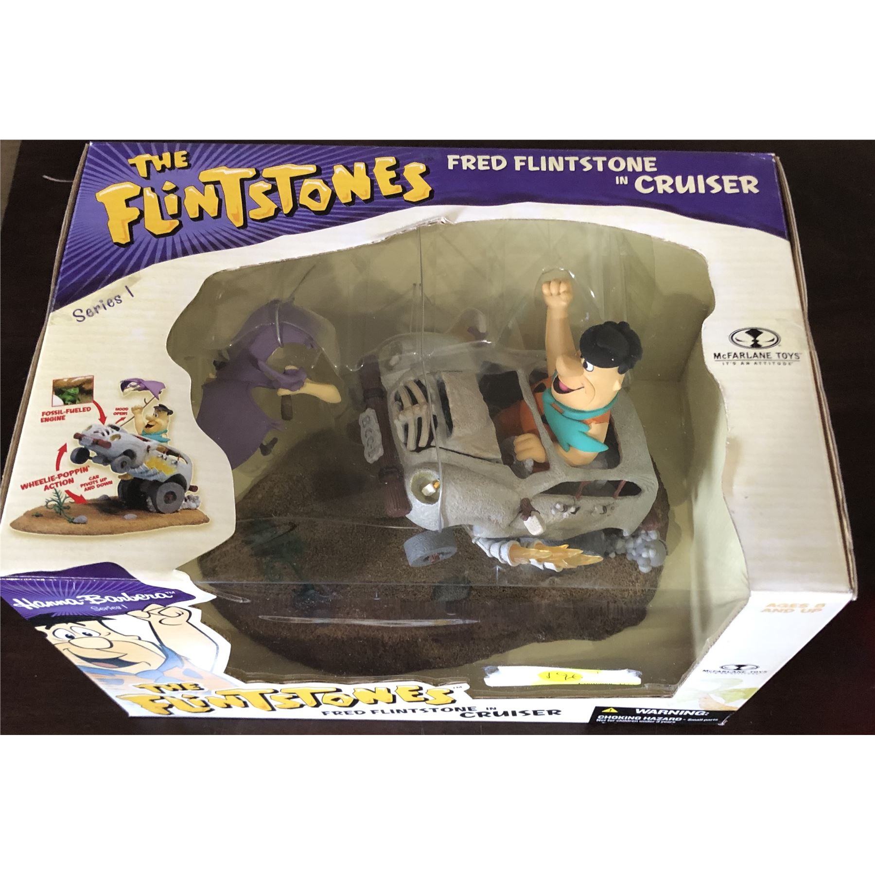 Fred Flintstone in Cruiser McFarlane Toy