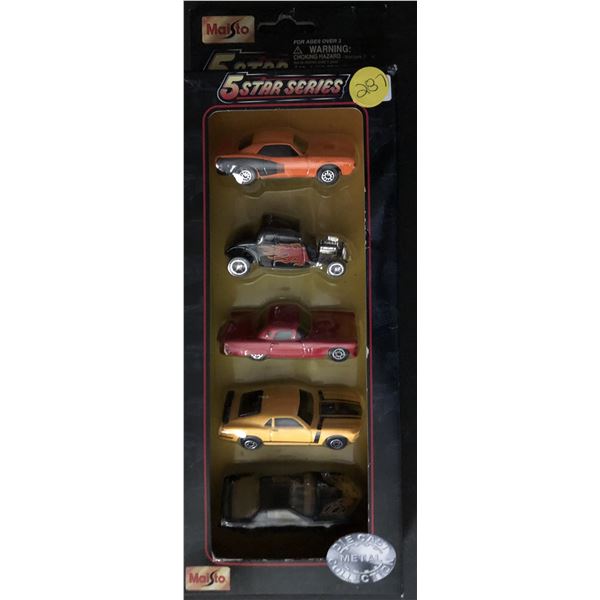 Maisto 5 Star Muscle Car Set