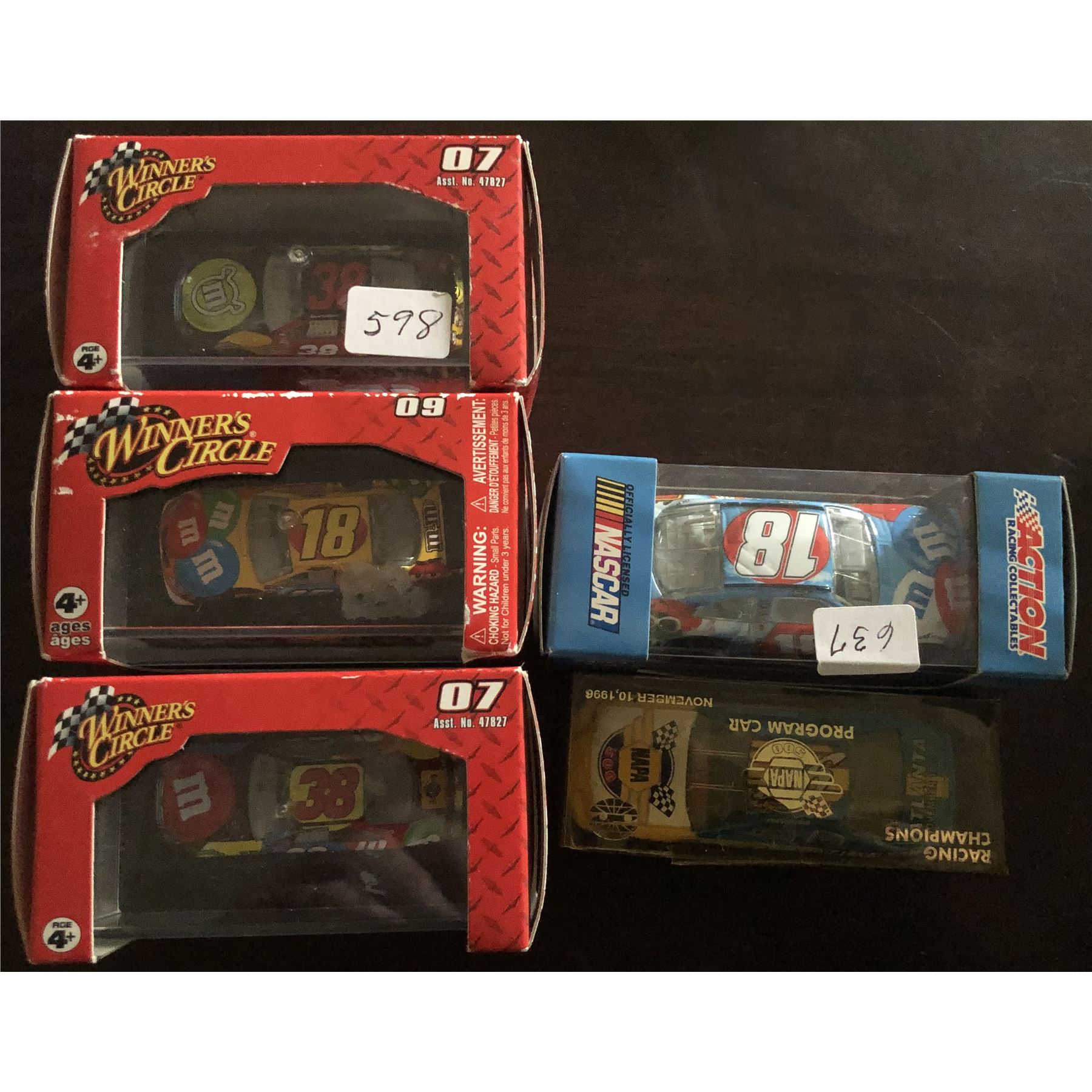Collection of 5 NASCAR Mini Models