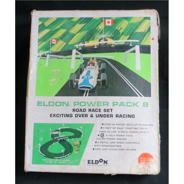Vintage Eldon Power Pack 8 Road Race Set