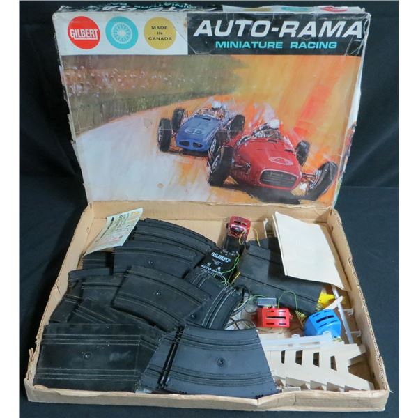 Vintage Gilbert Auto-Rama Miniature Racing Set