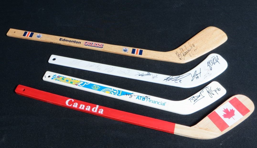 Mini Hockey Stick Collection 3 Have Unknown Signatures