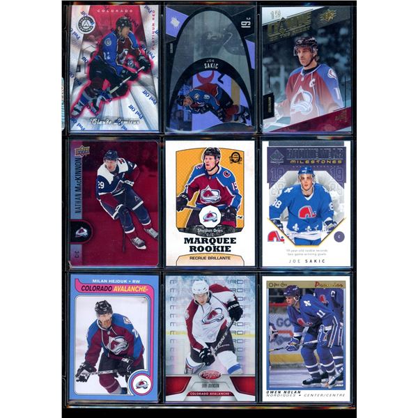 9 NHL Colorado Avalanche Rookie & Insert Cards