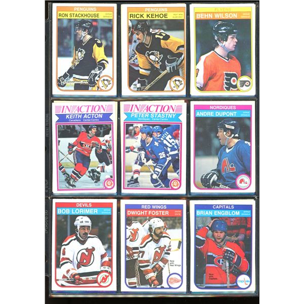 1982-83 OPC O-Pee-Chee Lot Of 18 Vintage Cards Rick Kehoe, Peter ...