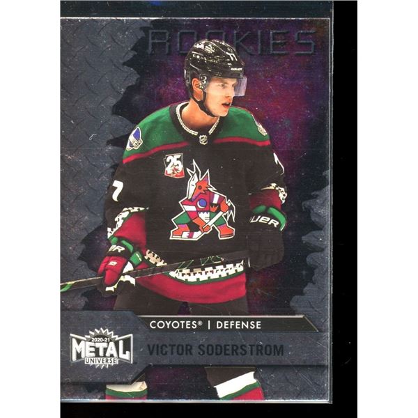 2020-21 Metal Universe #119 Victor Soderstrom RC