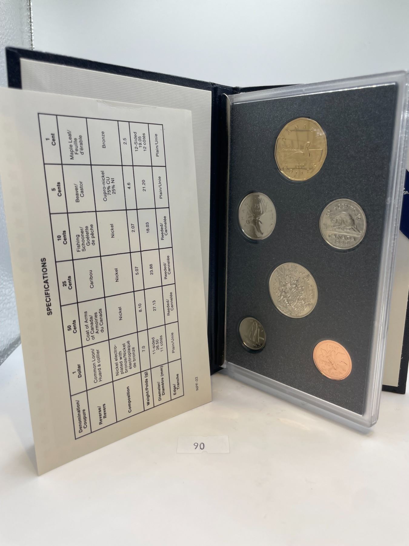 1990 Canadian Specimen Set - Beck Auctions Inc.