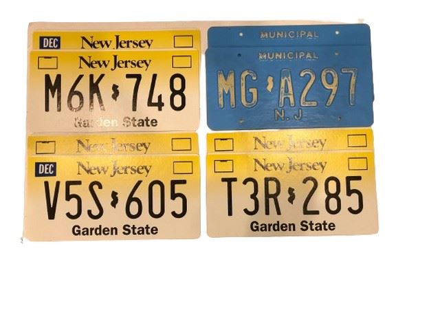 New Jersey TV/Movie Prop License Plates