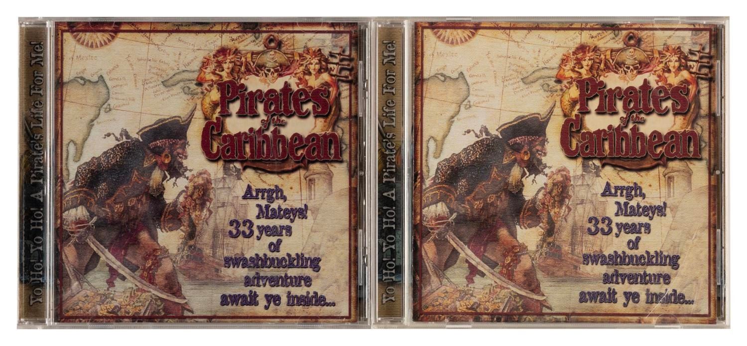 Two "33 Years of Pirates of the Caribbean" Event CDs. - Van Eaton Galleries