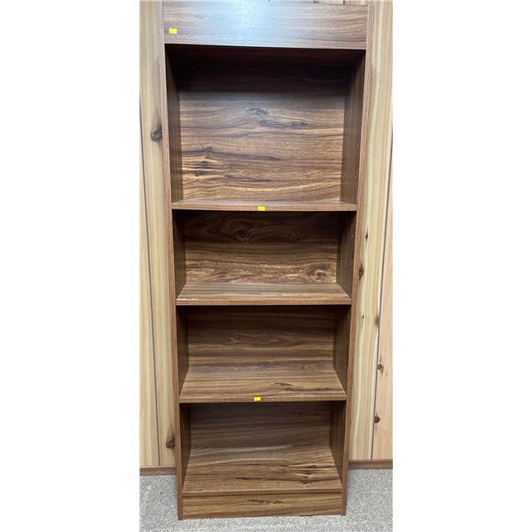 Beautiful Brown Solid Wood Book Shelf 25lx12dx68h Beck Auctions Inc