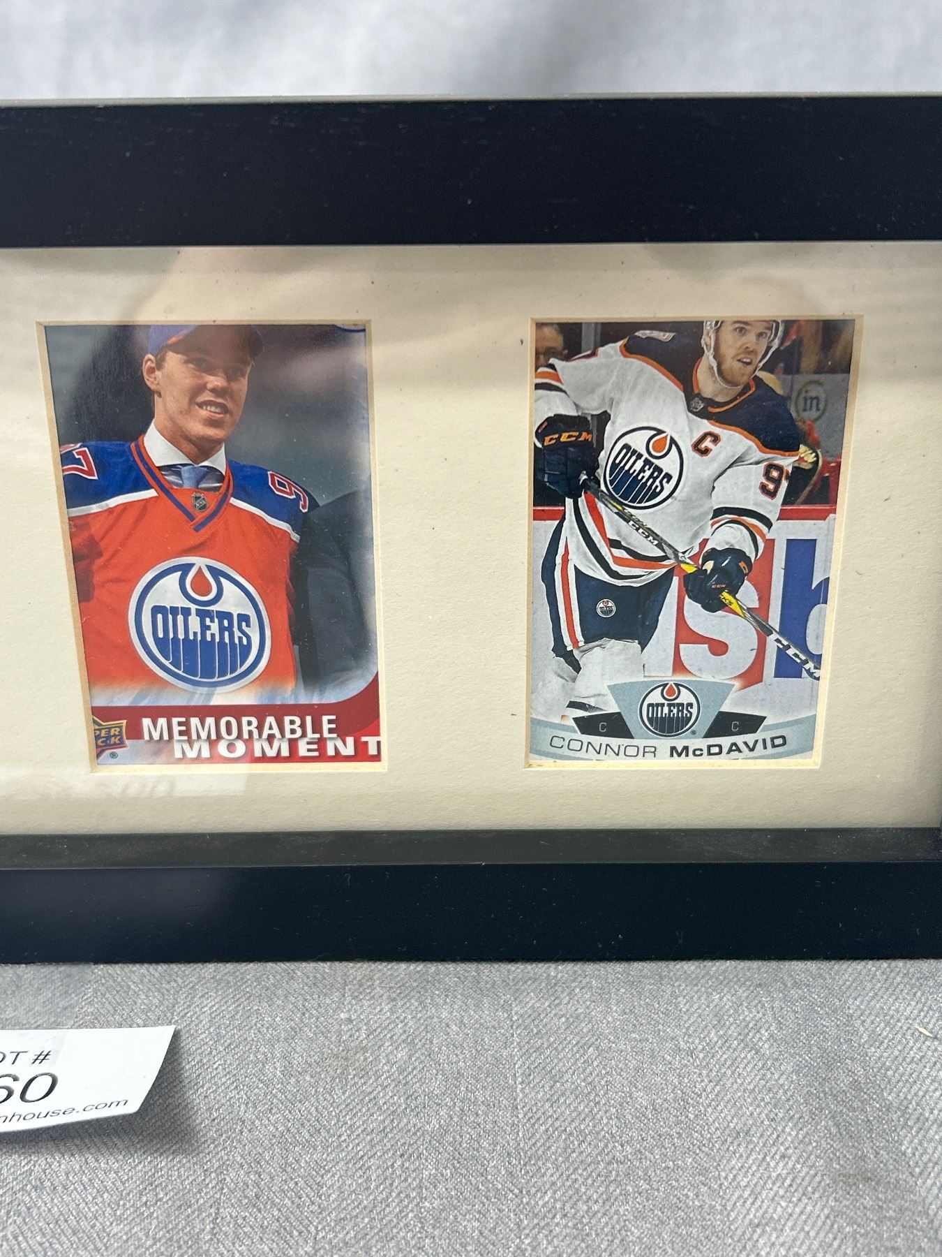 4 Various Conner McDavid Edmonton Oilers #97 Framed Hockey Cards