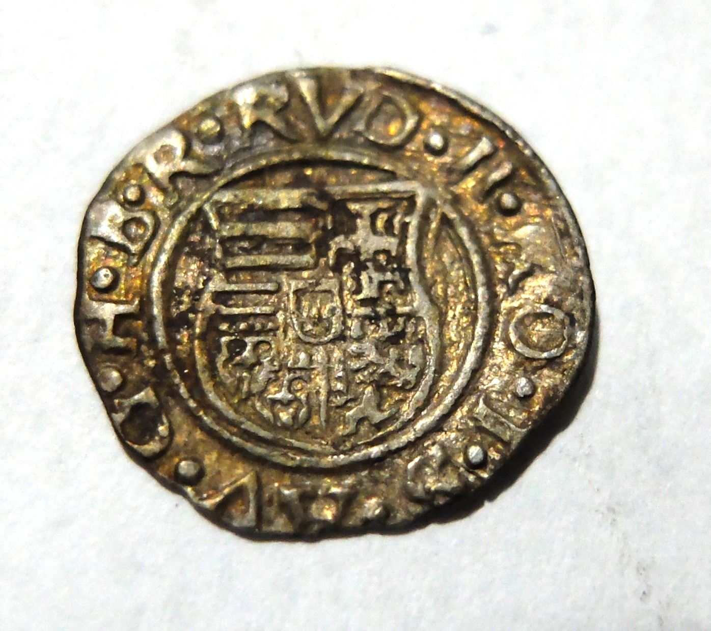 1581 SILVER HUNGARY MADONNA & CHILD DENAR COIN