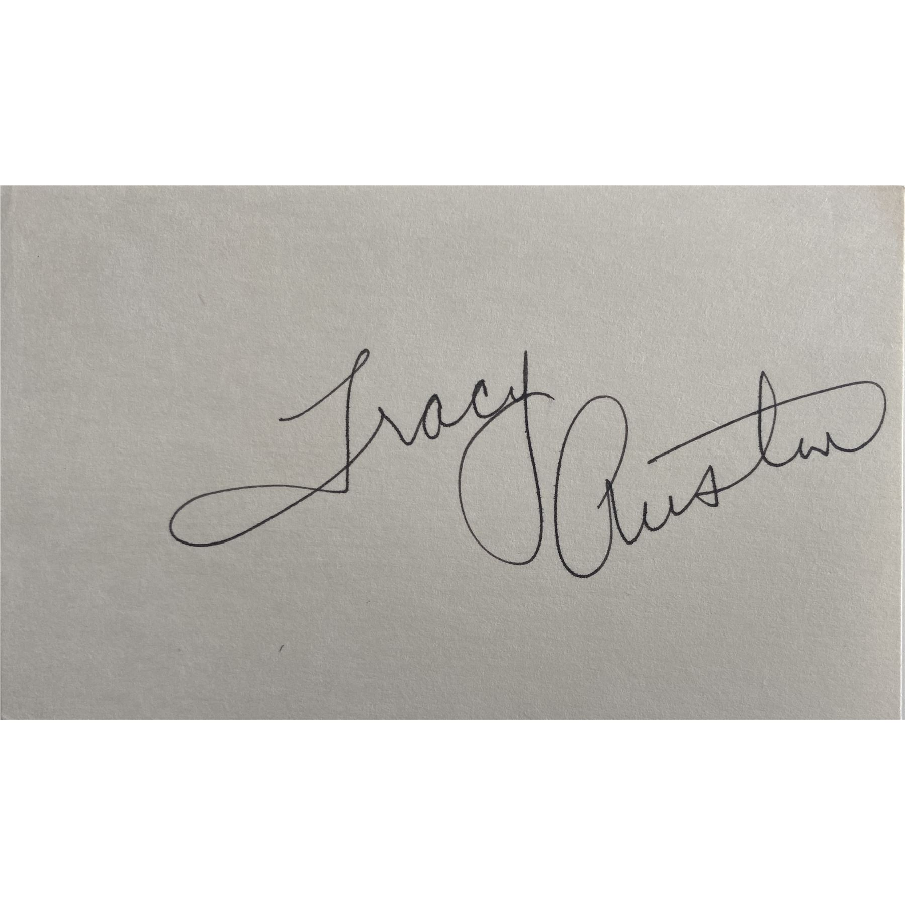 Tennis player Tracy Austin original signature