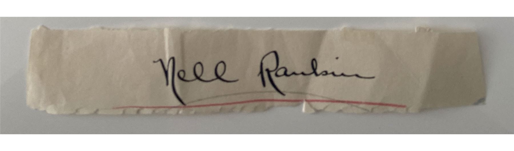 Operatic soprano Nell Rankin original signature