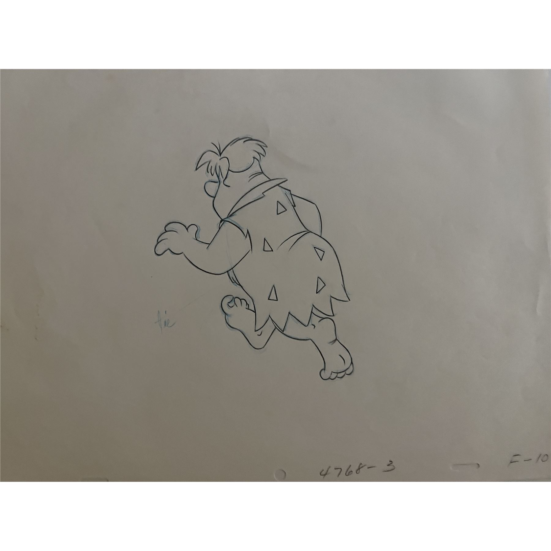 The Flintstones Fred original hand drawn artwork