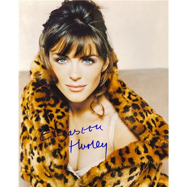 Elizabeth Hurley Signed Photo. GFA Authenticated