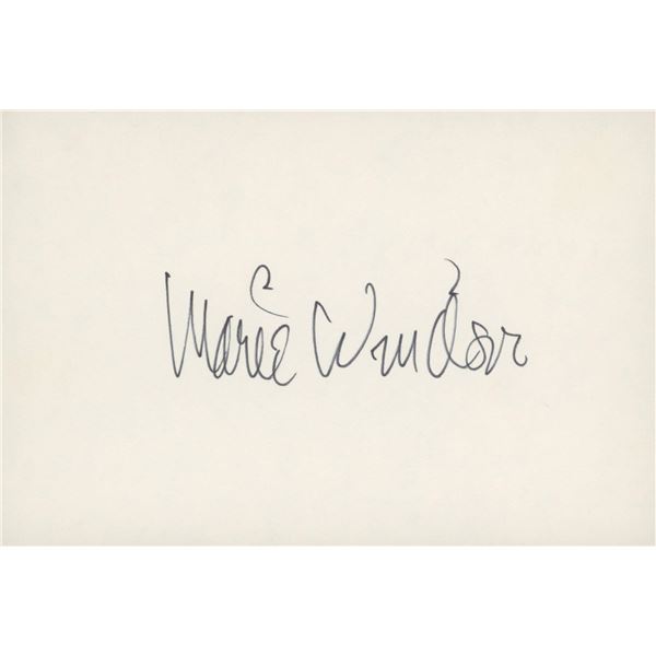 Marie Windsor signature cut