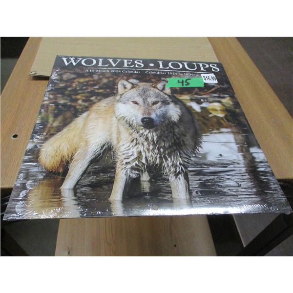 NEW: 2024 WOLVES 16 MONTH CALENDAR