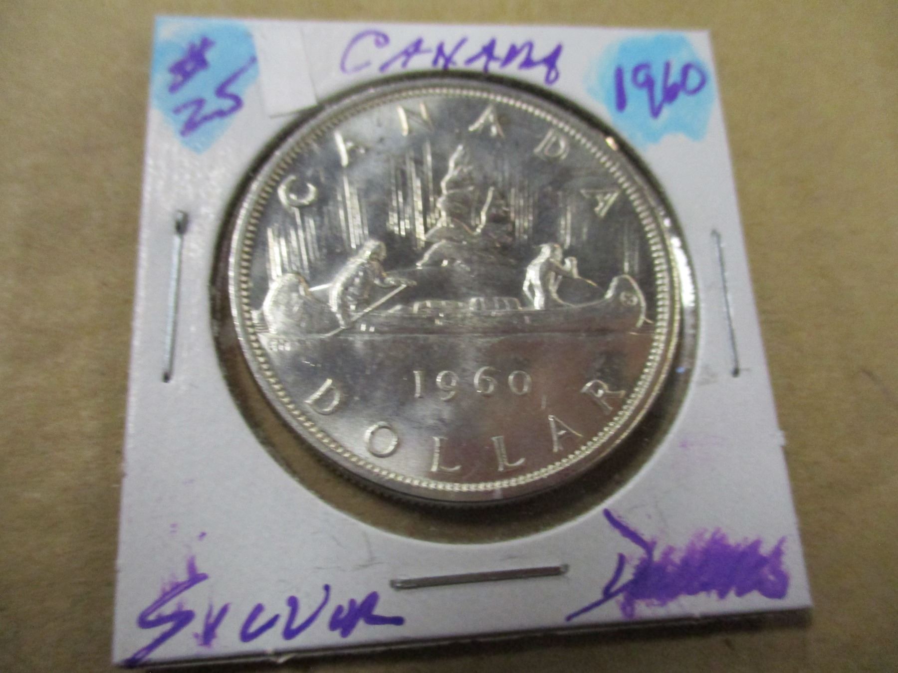 1960 BU CANADA SILVER DOLLAR
