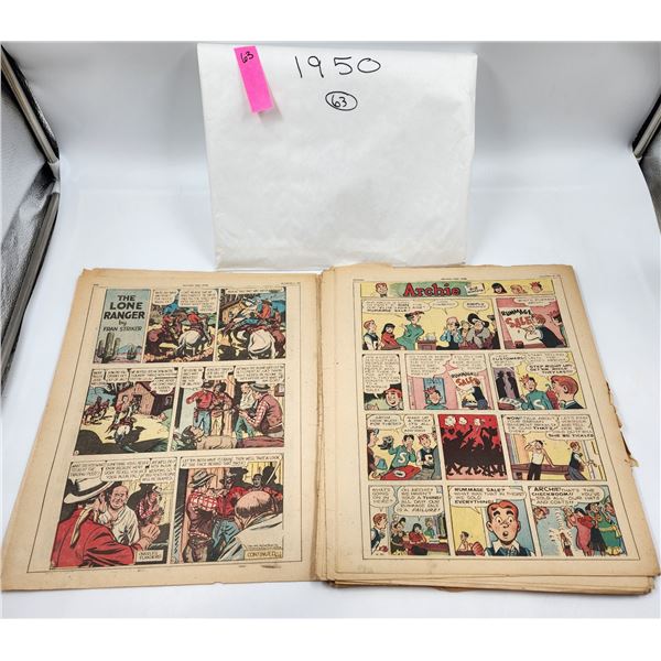 Winnipeg Newspaper Comic Section Cutouts 1950