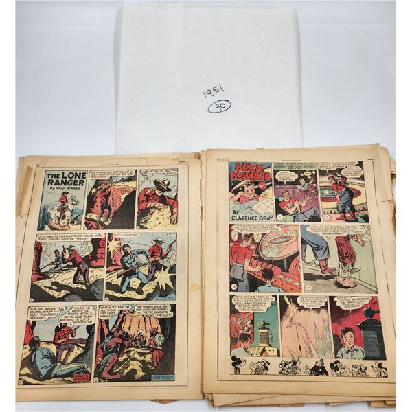 Winnipeg Newspaper Comic Section Cutouts 1951