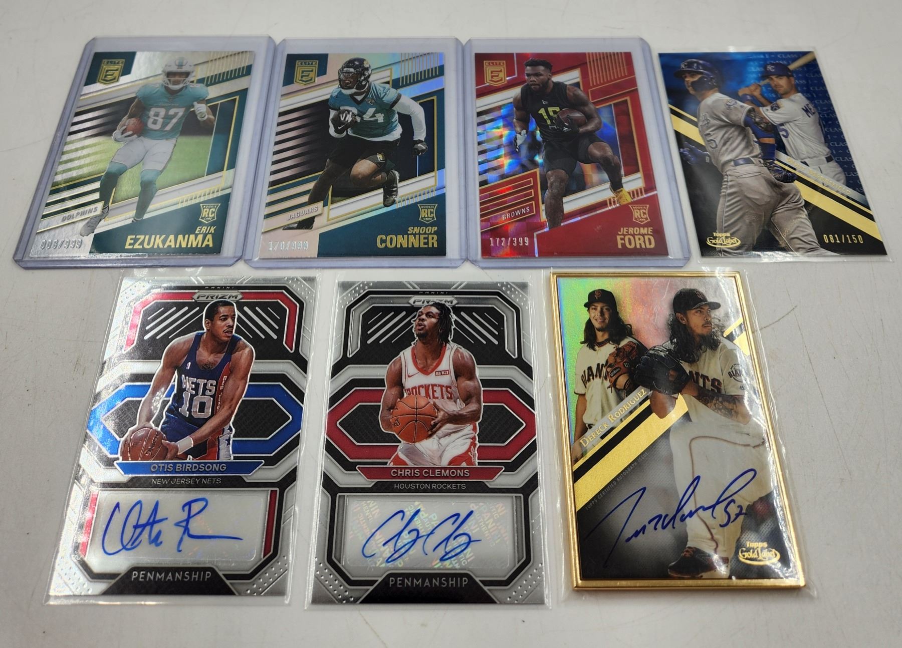 Numbered and Autographed Sports Cards