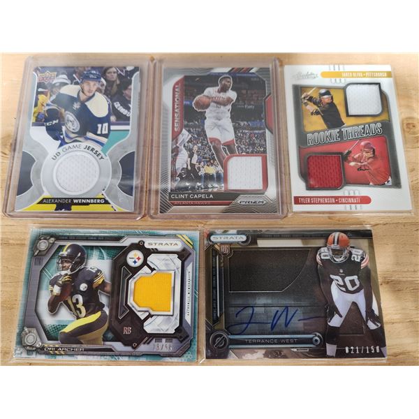 Jersey Signed and Numbered Sports Cards