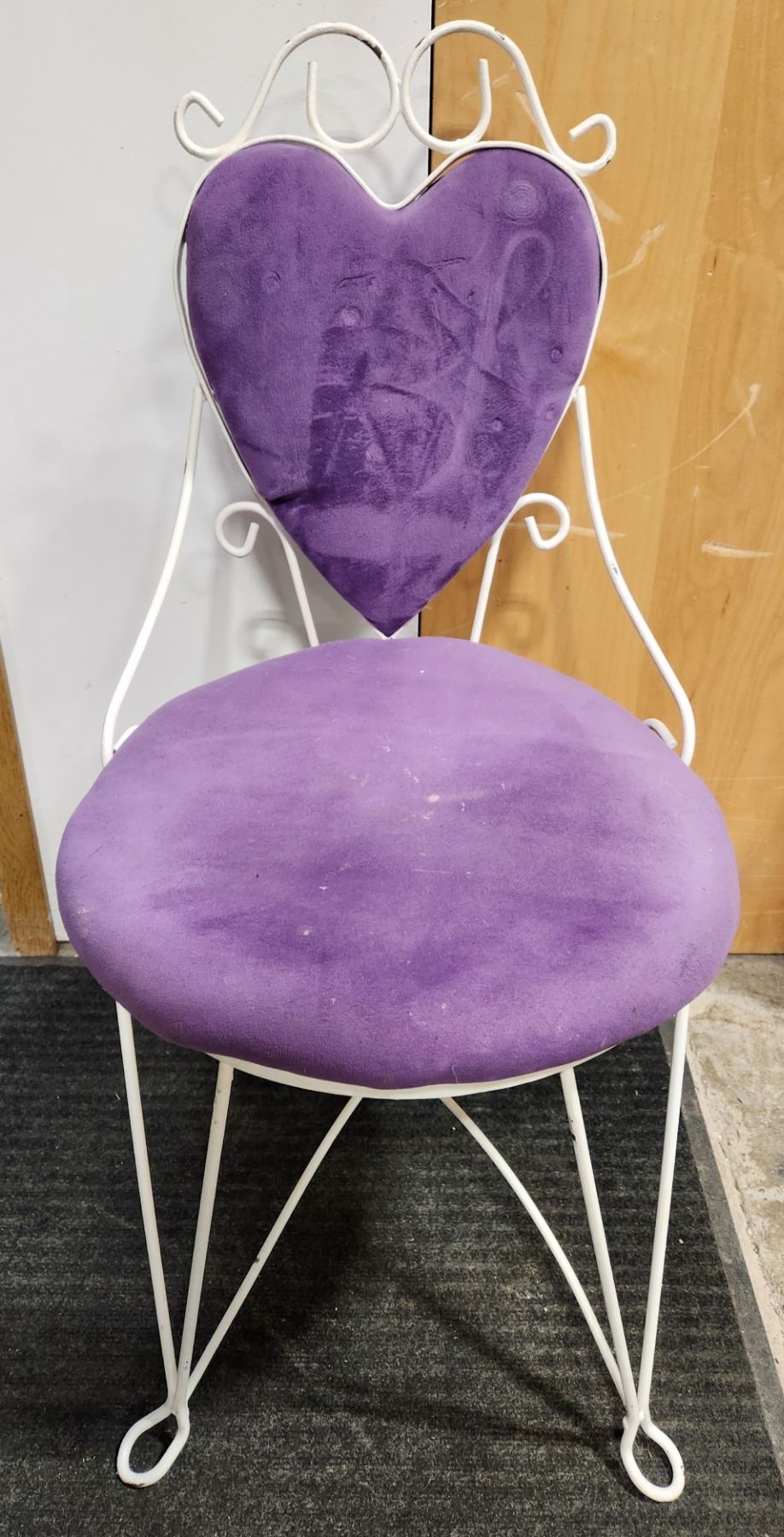 Vintage Wrought Iron Heart Chair